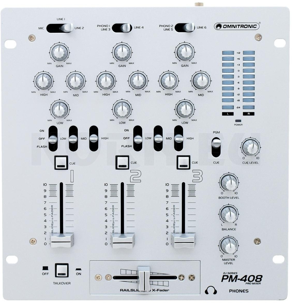OMNITRONIC PM-408 DJ-Mixer | Musikhaus
