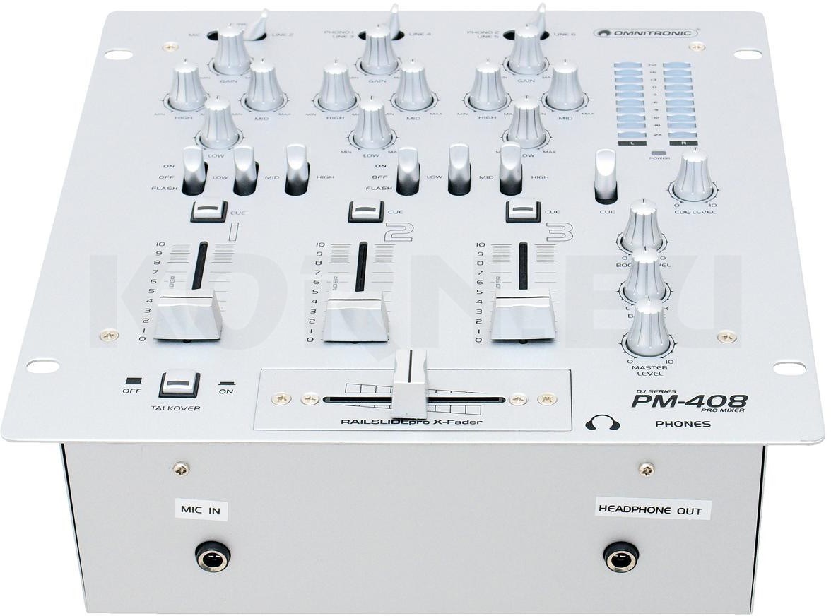 OMNITRONIC PM-408 DJ-Mixer | Musikhaus