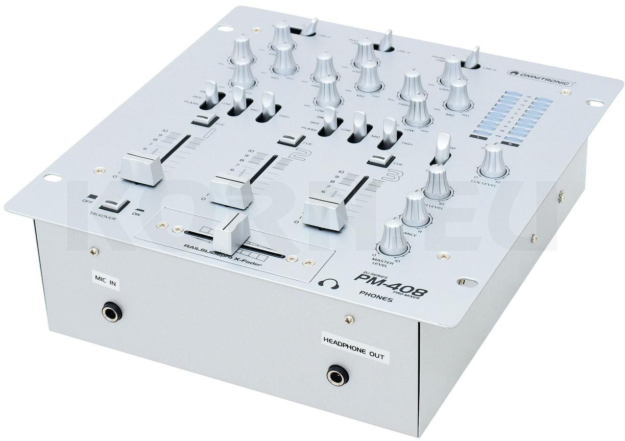 OMNITRONIC PM-408 DJ-Mixer