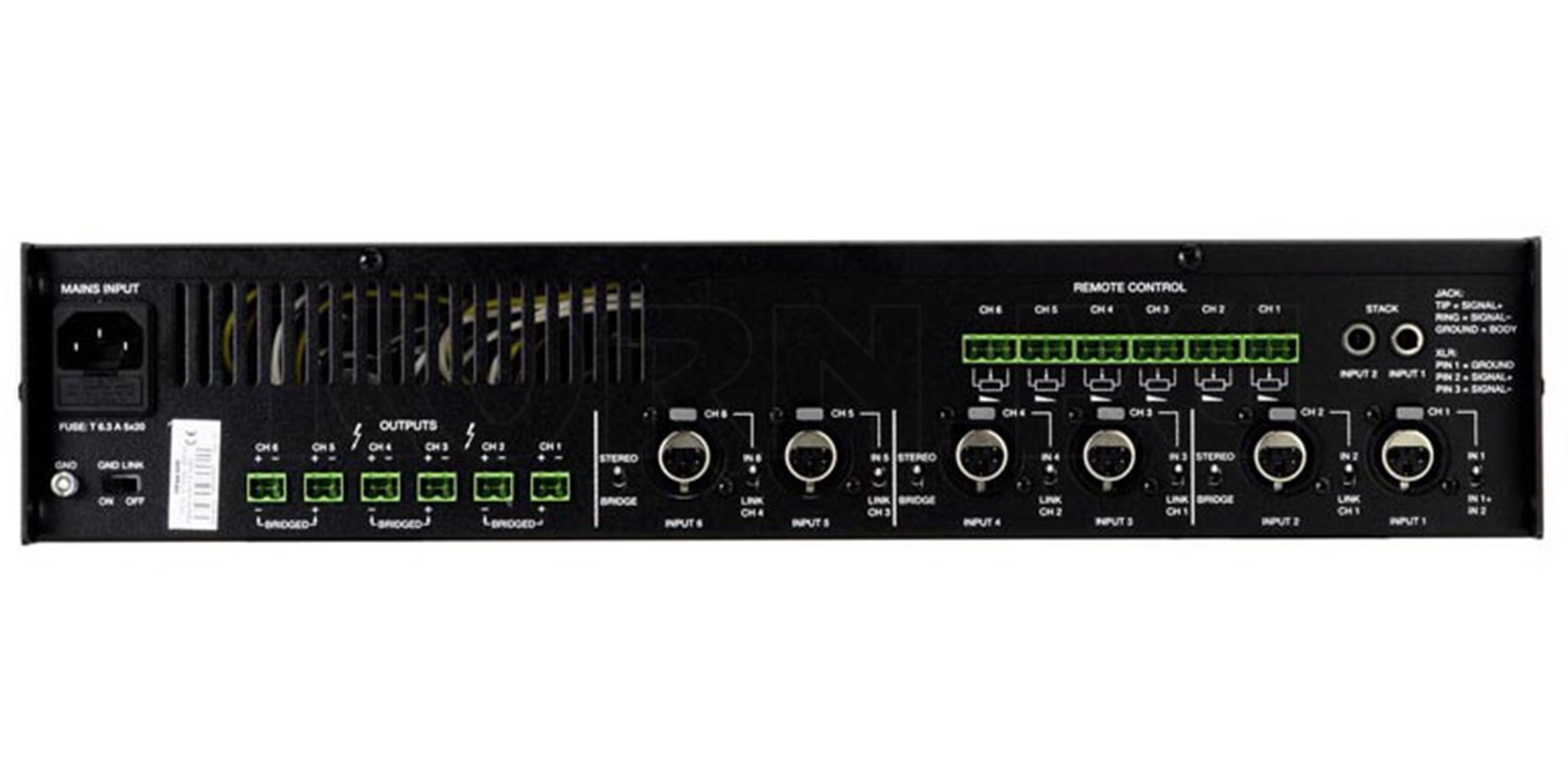 Ecler MPA 6-80 R 6 Kanal | music store