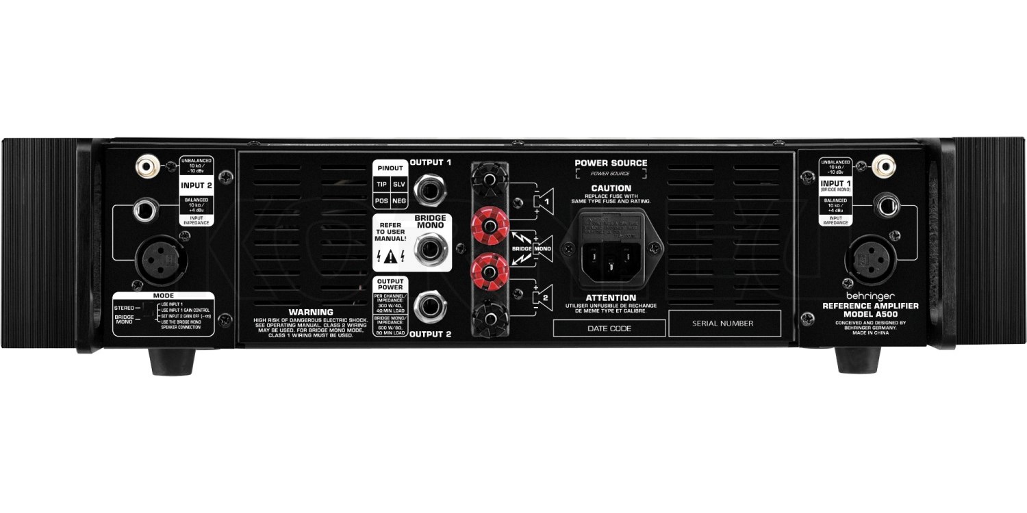 Behringer A 500 in Endstufen bis 2 x 300 Watt... | Musikhaus