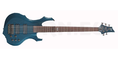 ESP Ltd F-255 Gunmetal Blue 5-String E-Bass | music store