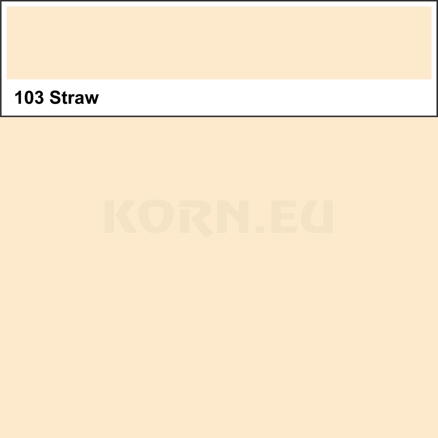 Lee Farbfolie 103 Straw 25cm x 122cm Farbfolie | Musikhaus