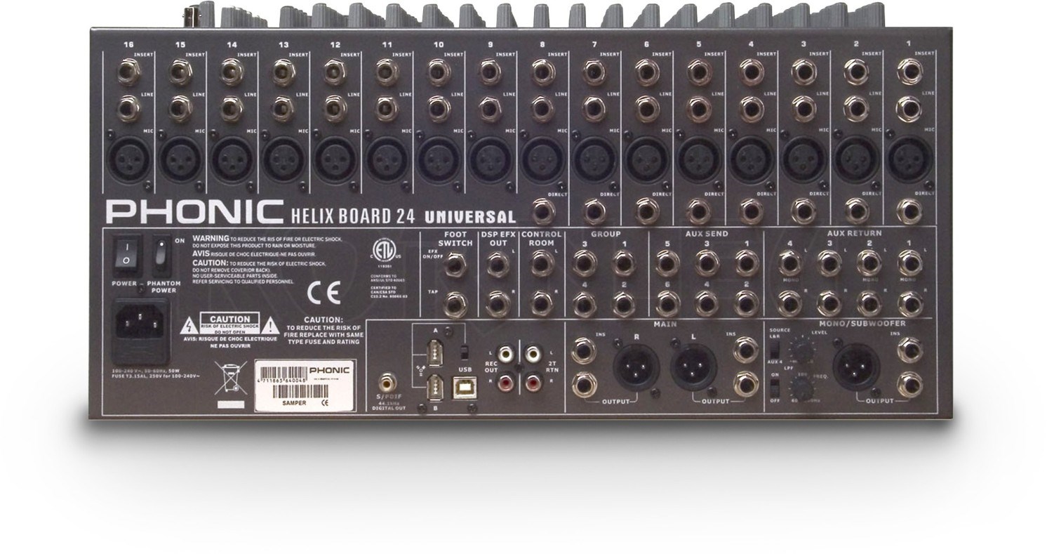 Phonic HB24U Helix Board Universal | Musikhaus