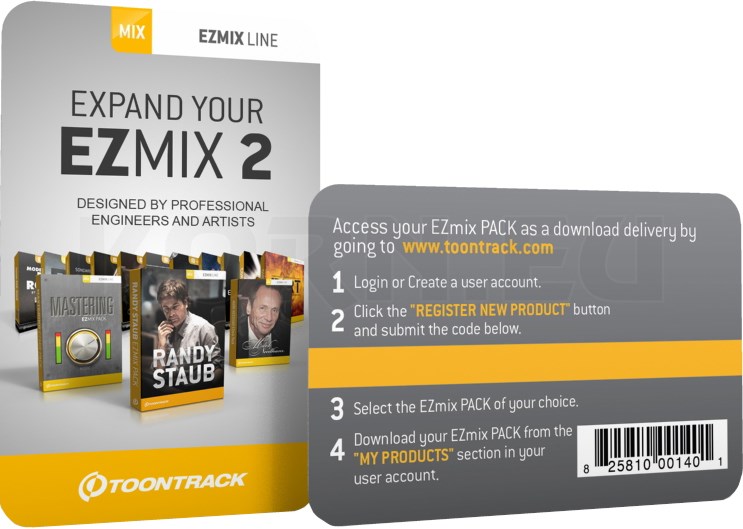 Toontrack Ezmix-Pack Generic Card | Musikhaus