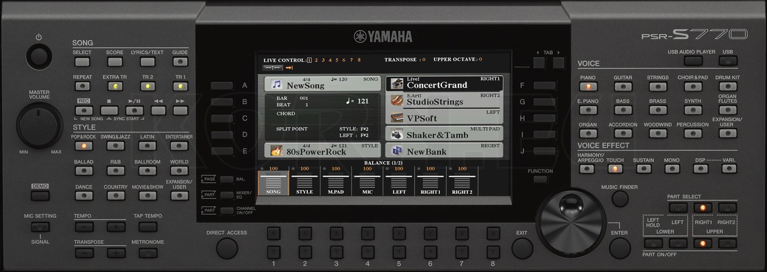 Yamaha PSR-S770 in Entertainer Keyboards | Musikhaus