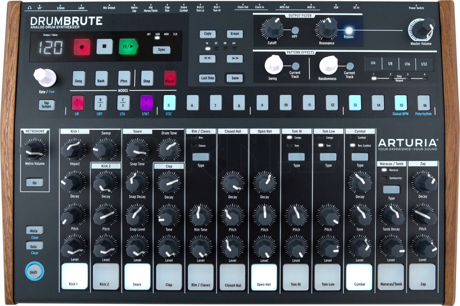 Arturia DrumBrute Analoger Drum Synthesizer | Musikhaus