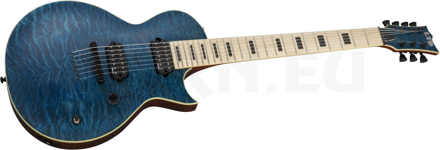 ESP Ltd ZH EC-7B Black Aqua Satin 7-String... | music store