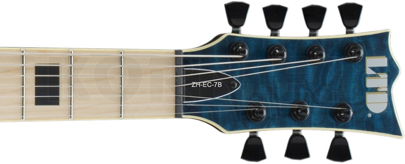 ESP Ltd ZH EC-7B Black Aqua Satin 7-String... | music store