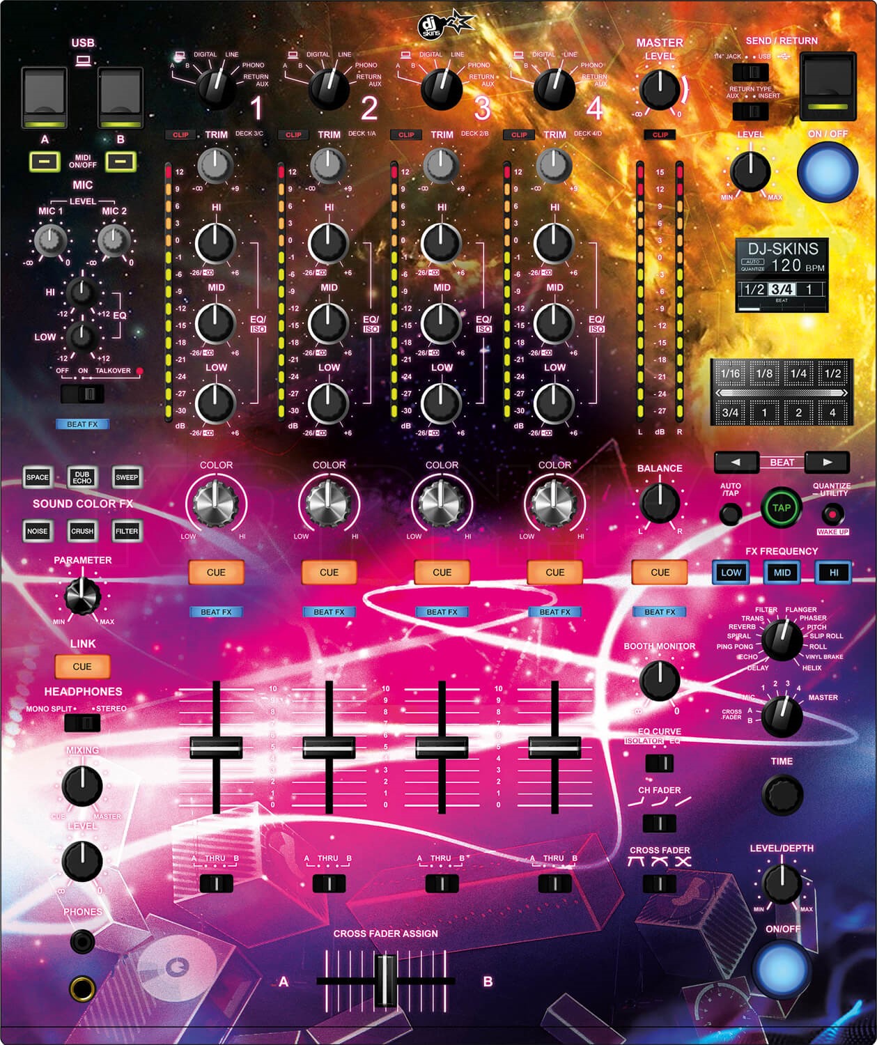 dj-skins - Pioneer DJ DJM 900 NXS 2 BOOTSHAUS Skin | music store