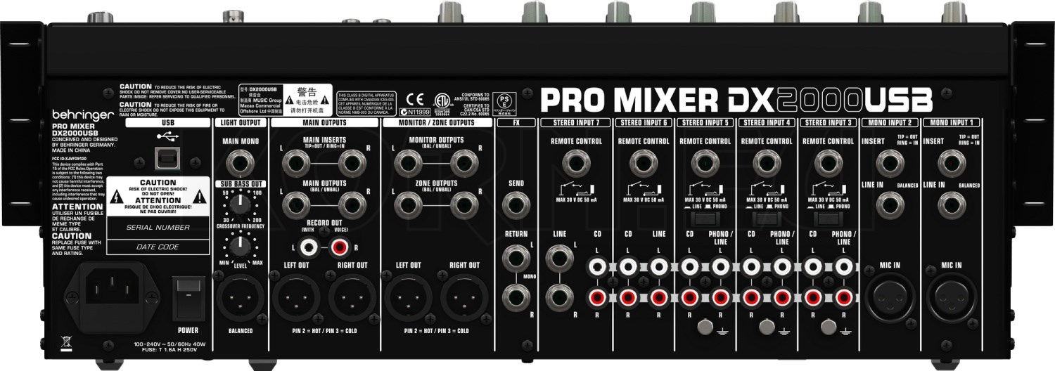 Behringer DX-2000 USB 19 Zoll DJ Mixer | Musikhaus