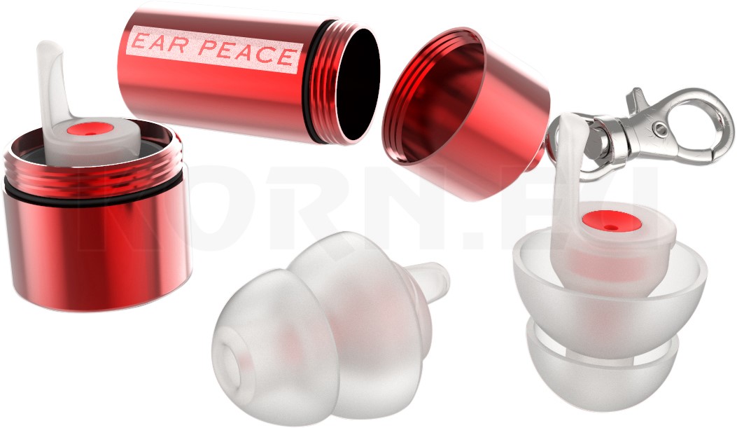 EarPeace EP Clear Red Gehörschutz
