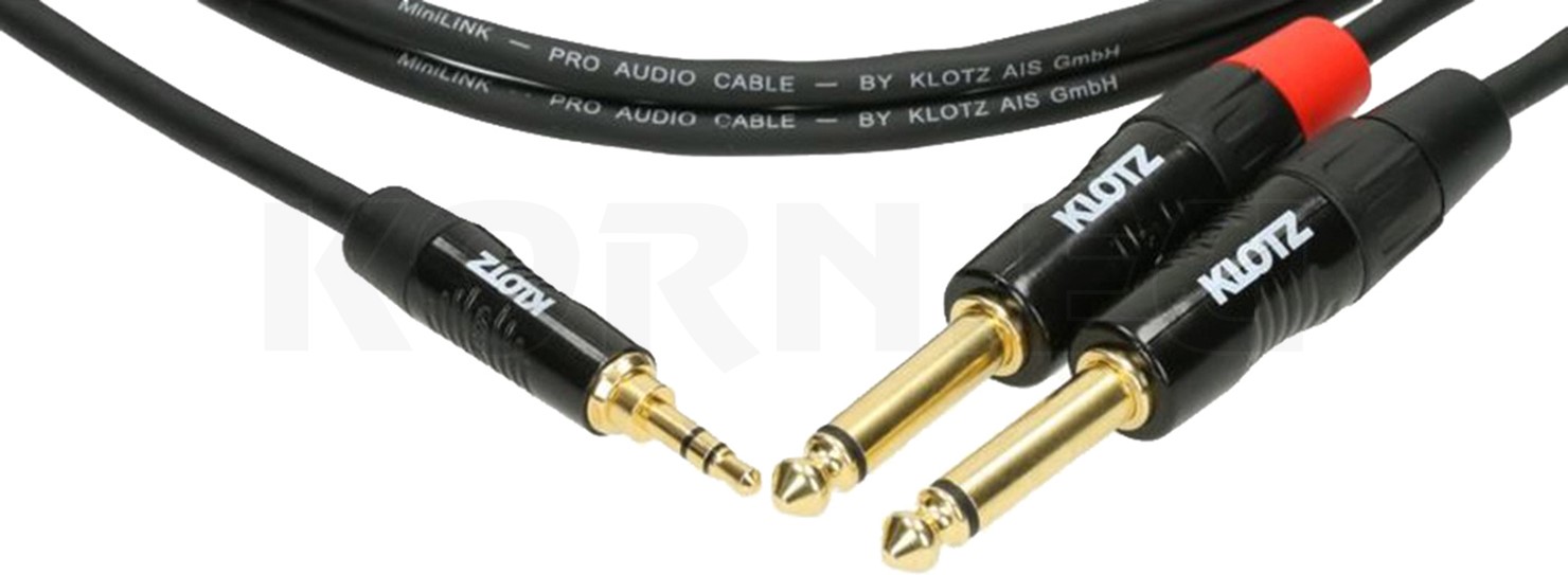 Klotz Klinke 3,5 stereo / 2 Klinke 6,3 mono 6 m... | Musikhaus