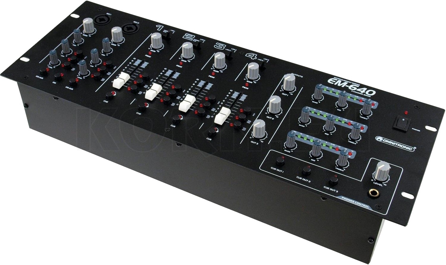 OMNITRONIC EM-640B Stereo Rack Mixer | Musikhaus
