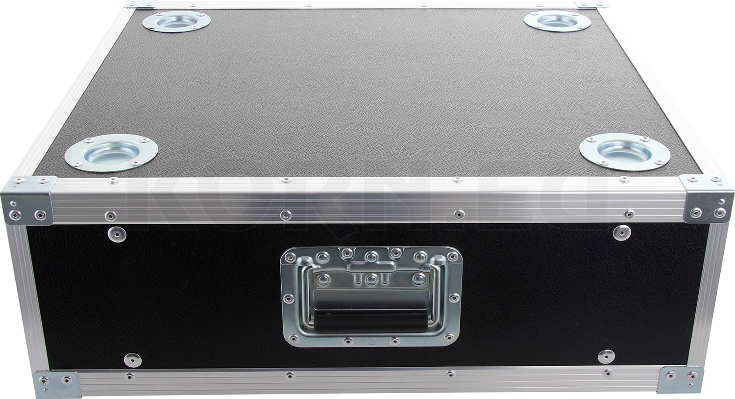 KORN Case 19 Zoll Rack 4 HE / 60 cm Hexa + 2x Deckel