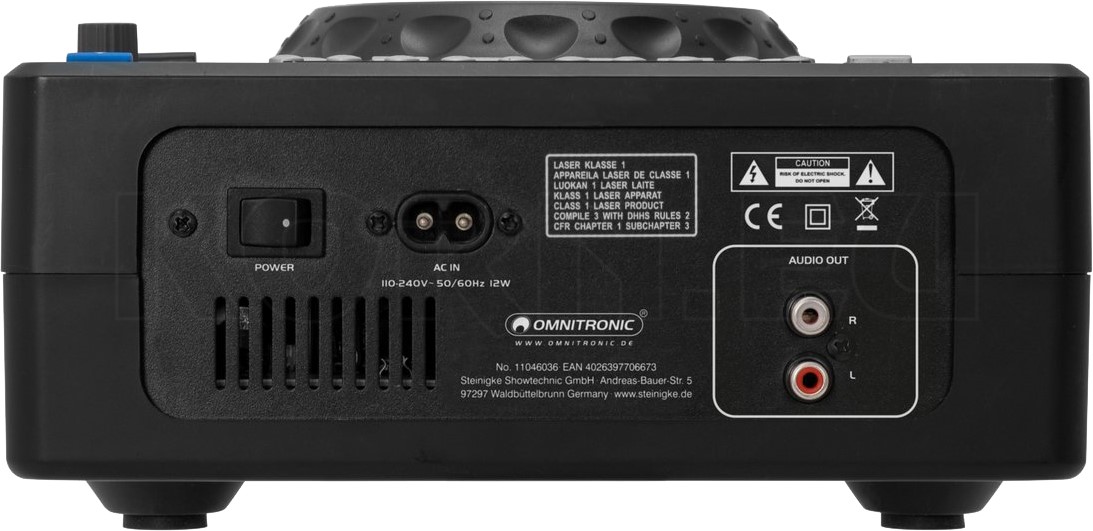 OMNITRONIC XMT-1400 MK2 Tabletop-CD-Player | Magasin de musique