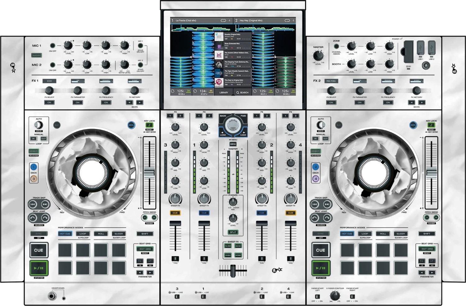 dj-skins - Denon DJ Prime 4 Breakout Skin | Musikhaus