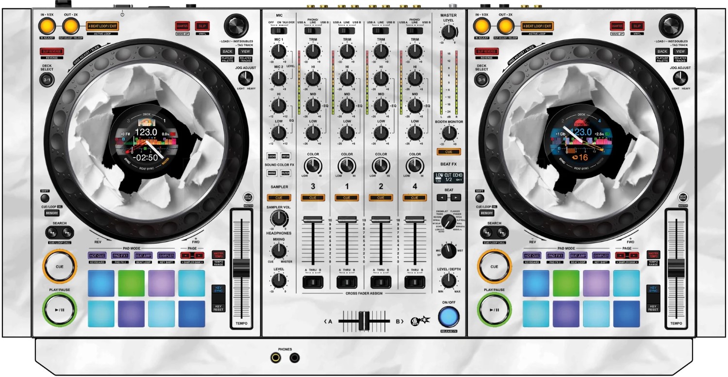 dj-skins - Pioneer DJ DDJ 1000 Breakout Skin | Musikhaus