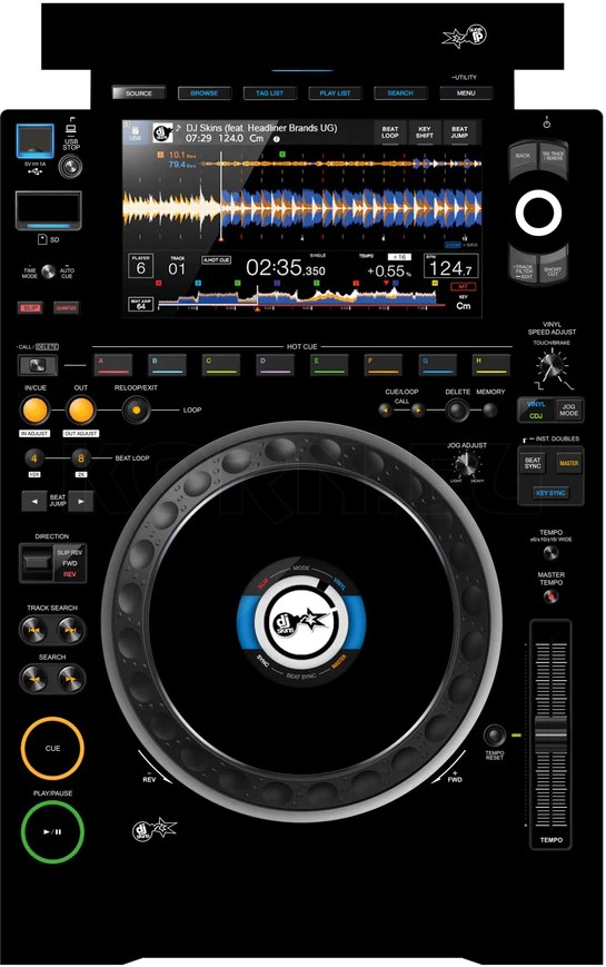 dj-skins - Pioneer DJ CDJ 3000 Black Skin | Musikhaus