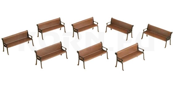 Auhagen 41199 Bänke H0 (8 Stück)