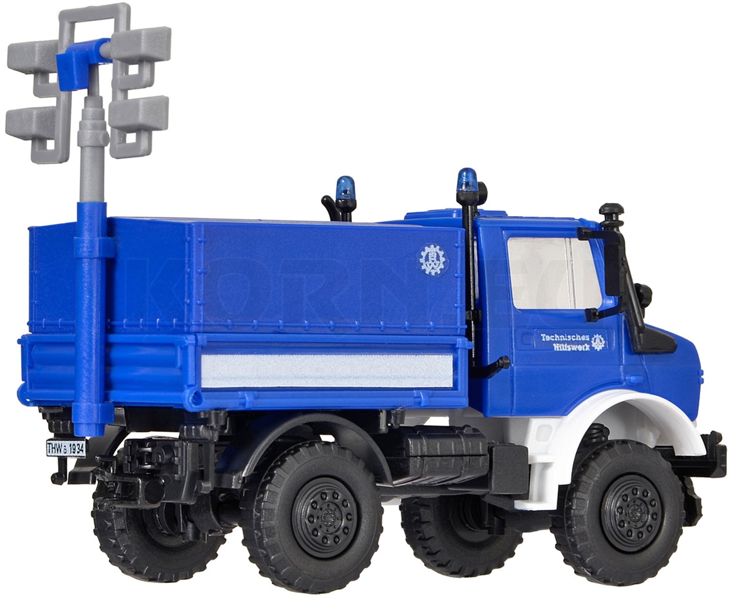 Kibri 18467 Unimog THW mit Flutlichtmast Kibri 18467 Unimog THW mit Flutlichtmast