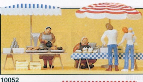 Preiser 10052 Marktstände.Fertigmodell