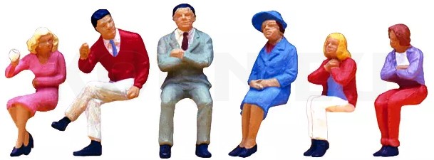 Preiser 10096 Sitzende Personen