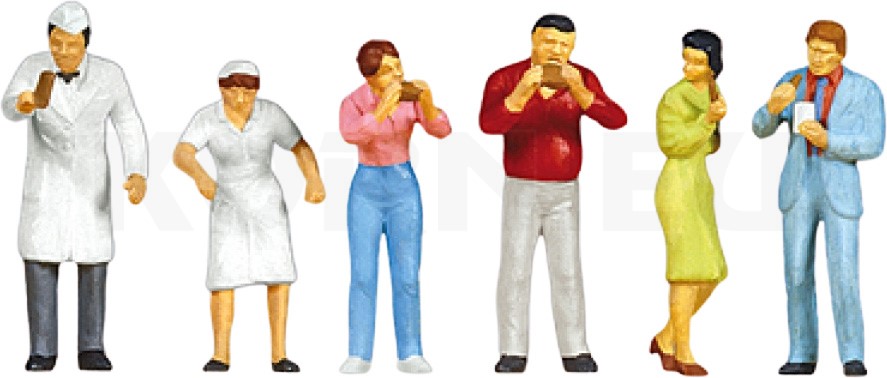 Preiser 10109 Am Verkaufswagen - Modellbahnshop