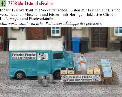 Busch 7708 Marktstand »Fische«