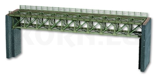 Noch 67020 Stahlbrücke Laser-Cut Bausatz, 37,2 cm lang