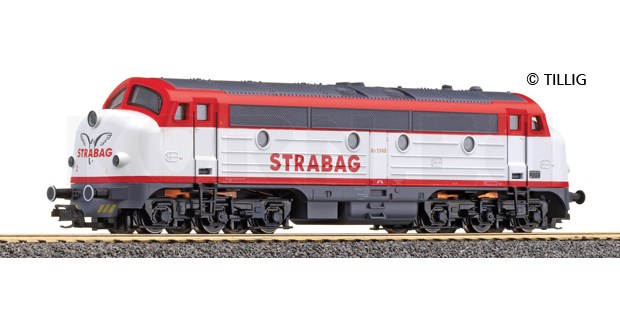 Tillig 04530 Diesellok NoHAB STRABAG Epoche VI