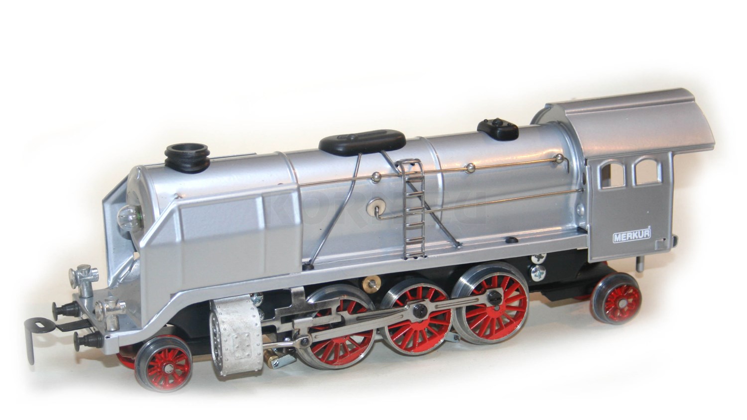 Merkur 9104 Dampflok Typ Mikado CSD 387 silber Metall