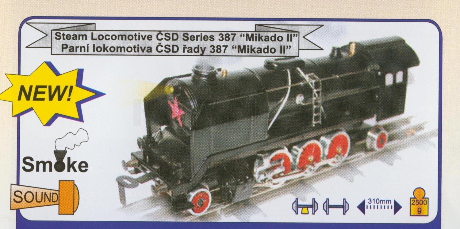 Merkur 9197 Dampflok Typ Mikado CSD 387 Sound + Rauch