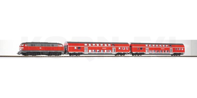 Piko 57150 Start-Set BR 218 + 2 Doppelstockwagen