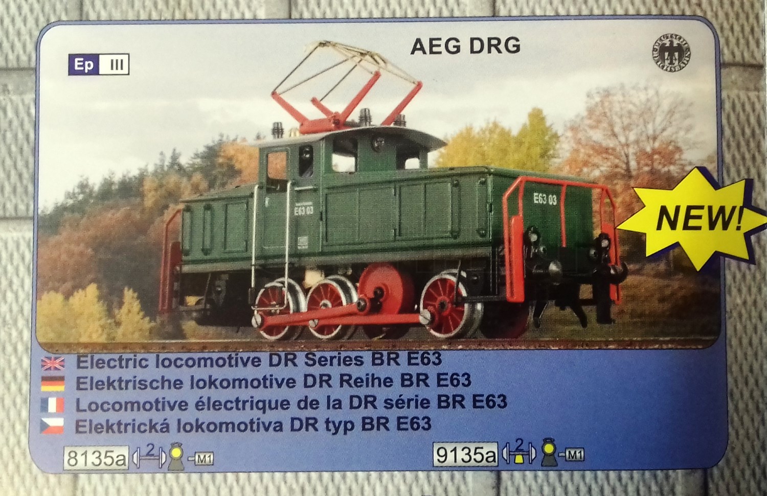 Merkur 9135a Elektrische Lokomotive DR BR E 63 DRG