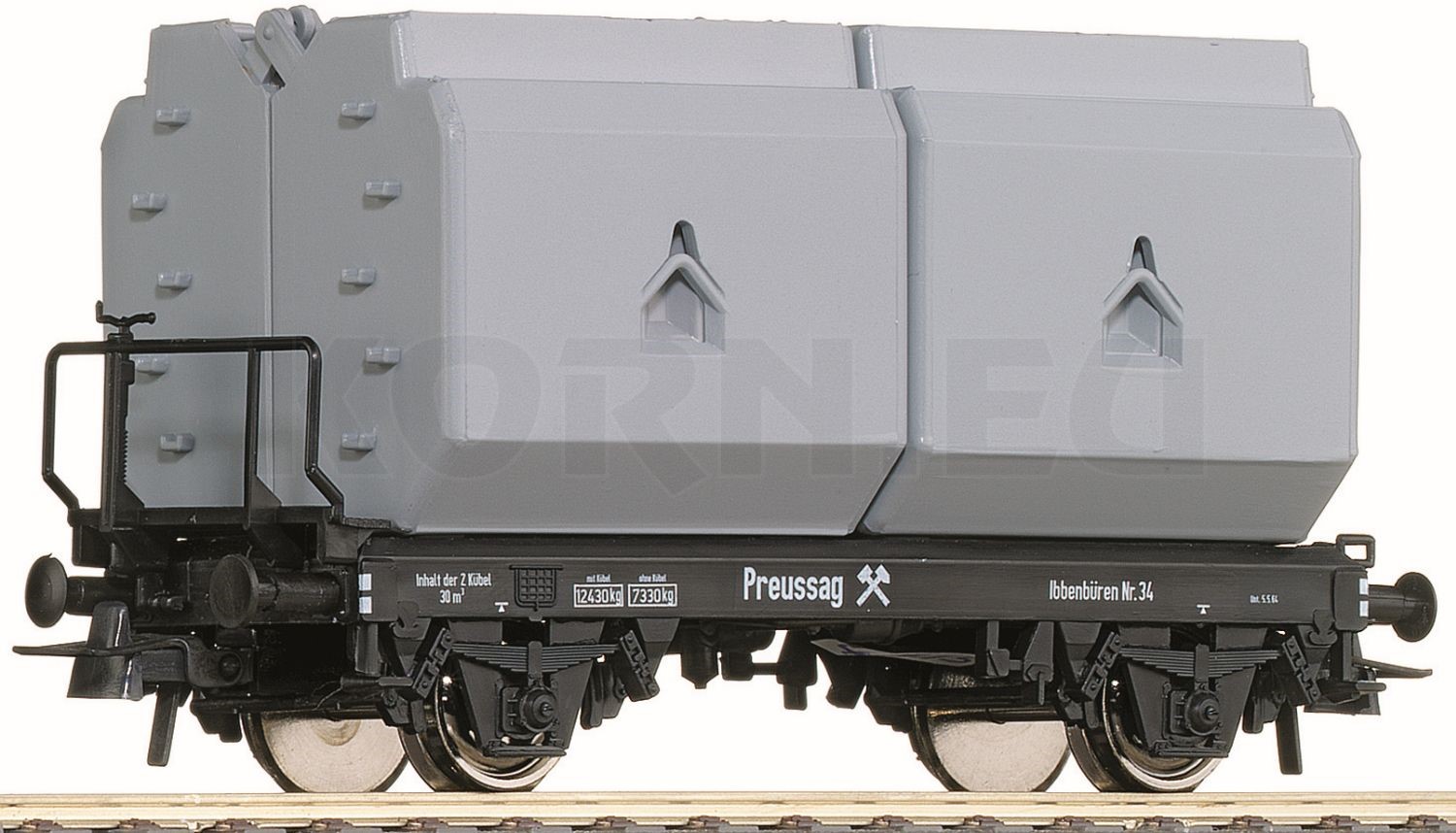 Roco 46115 Preussag AG Kübelwagen grau Ep. IV