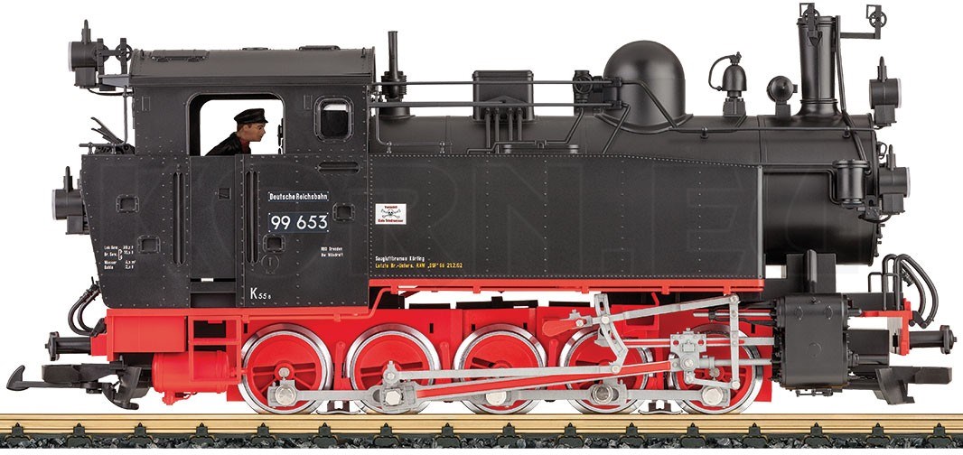 LGB L20480 DR steam locomotive 99 653 der DR Ep. III
