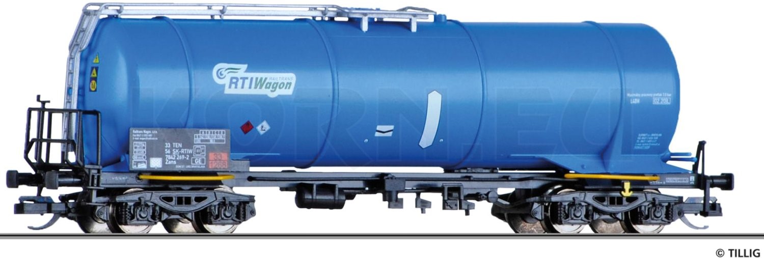 Tillig 18502 Kesselwagen Zans der RTI Railtrans Wagon...