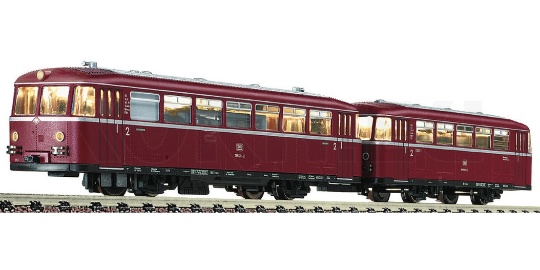 Fleischmann 740275 - Schienenbus-Garnitur BR 795/995, DB,...