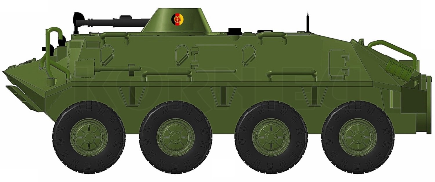NPE NA 88127 Schützenpanzer SPW 60 PB mit Turm, NVA