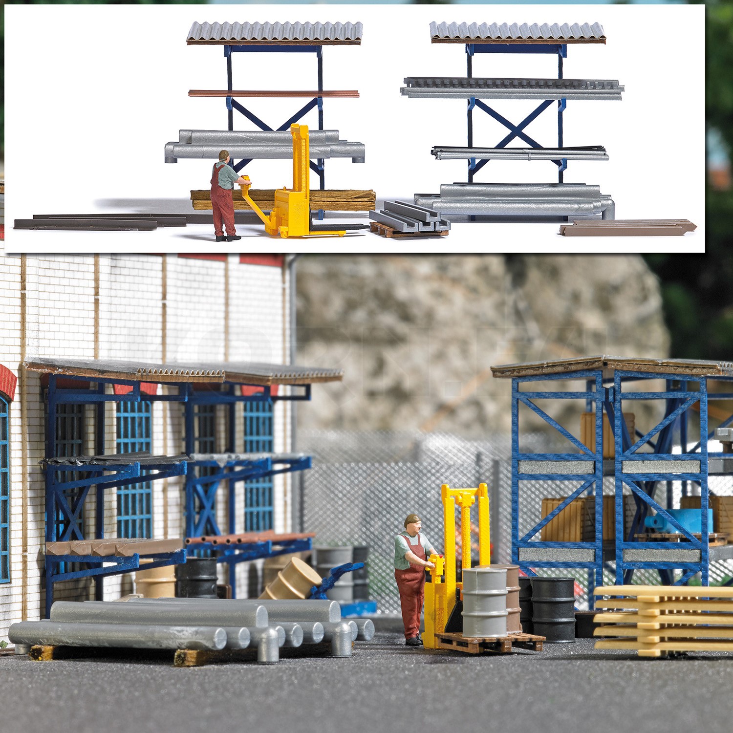 Busch 7844 Hochhubwagen H0