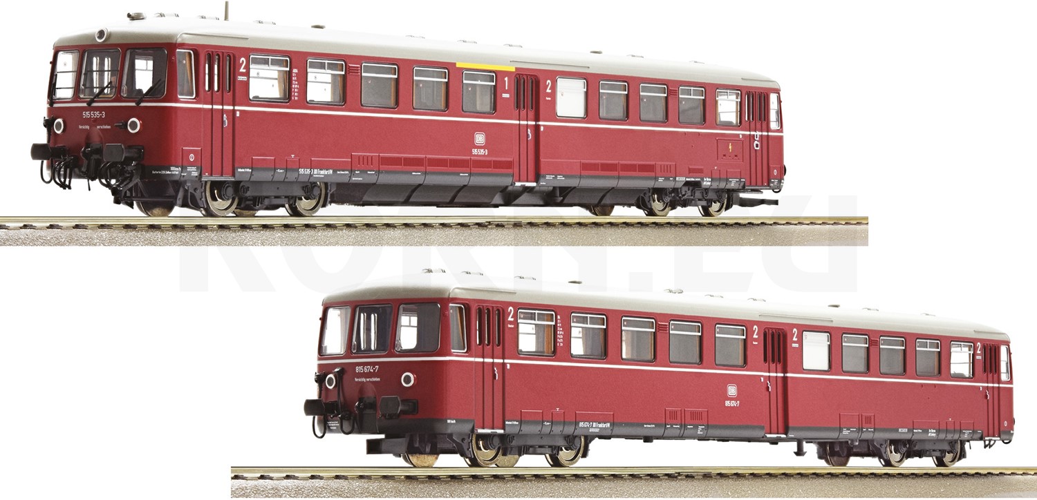 Roco 72081 Akkutriebwagen BR 515 mit Steuerwagen,...