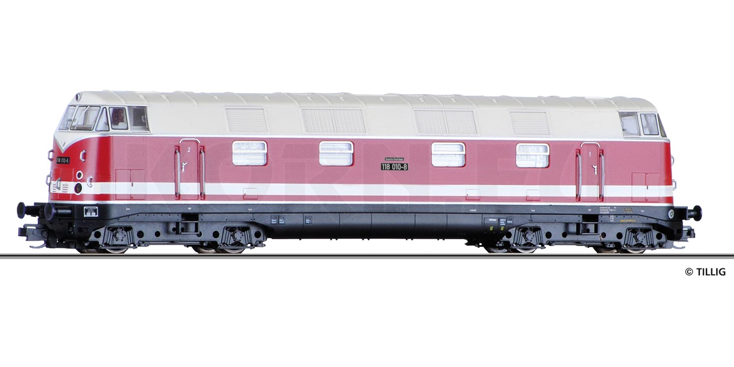 Tillig 02676 Diesellokomotive BR 118 der DR, Ep. IV
