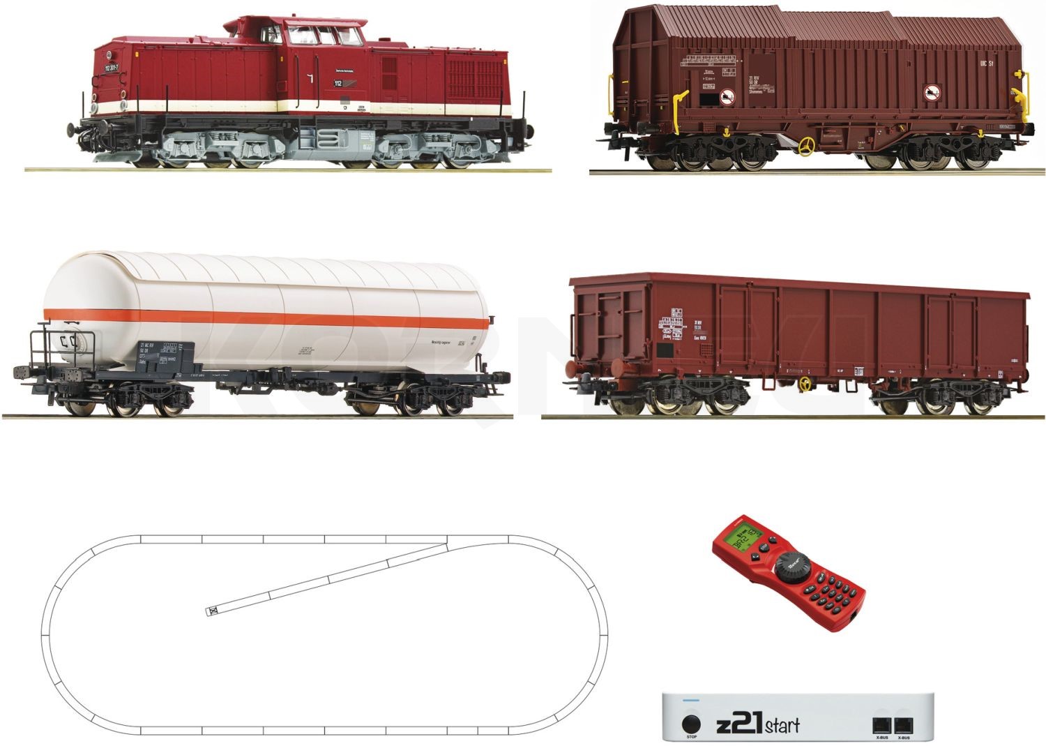 Roco 51321 z21 start Digitalset Diesellokomotive BR...