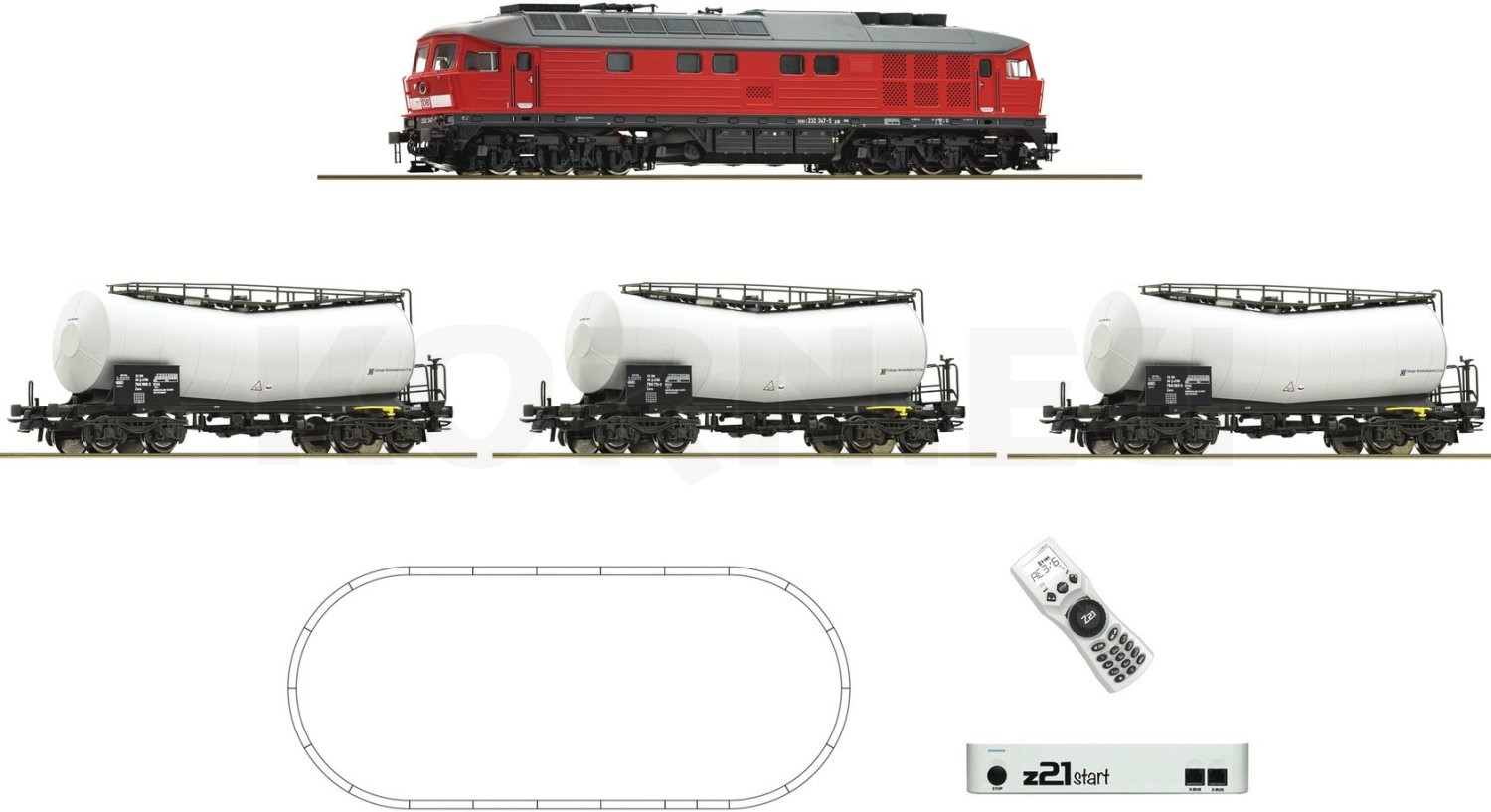 Roco 51340 z21 start digital set: diesel locomotive...
