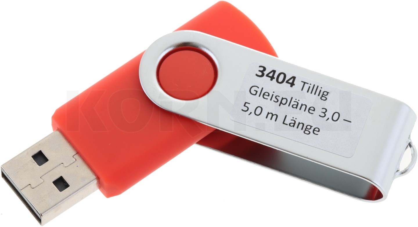 Tillig 09546 TT-Gleispläne II (USB-Stick)