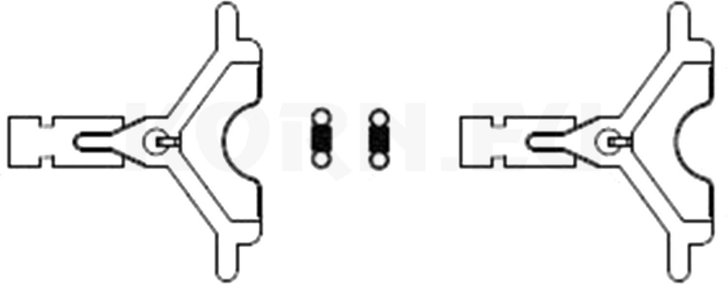 Piko ET58800-31 Kuppl.deichsel+Feder 2x