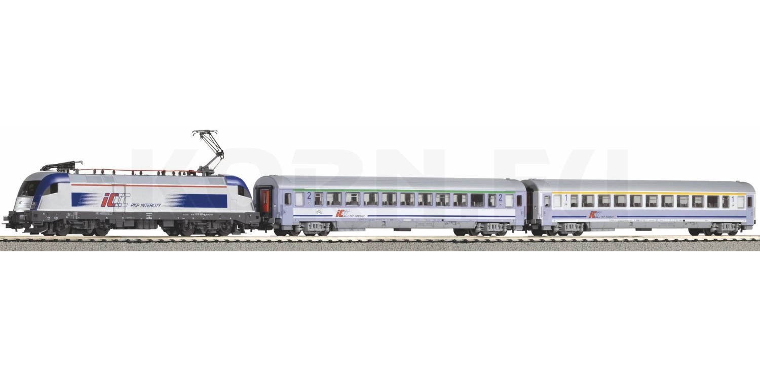 Piko 59103 SmartControl WLAN Set with Bettungsgleis...