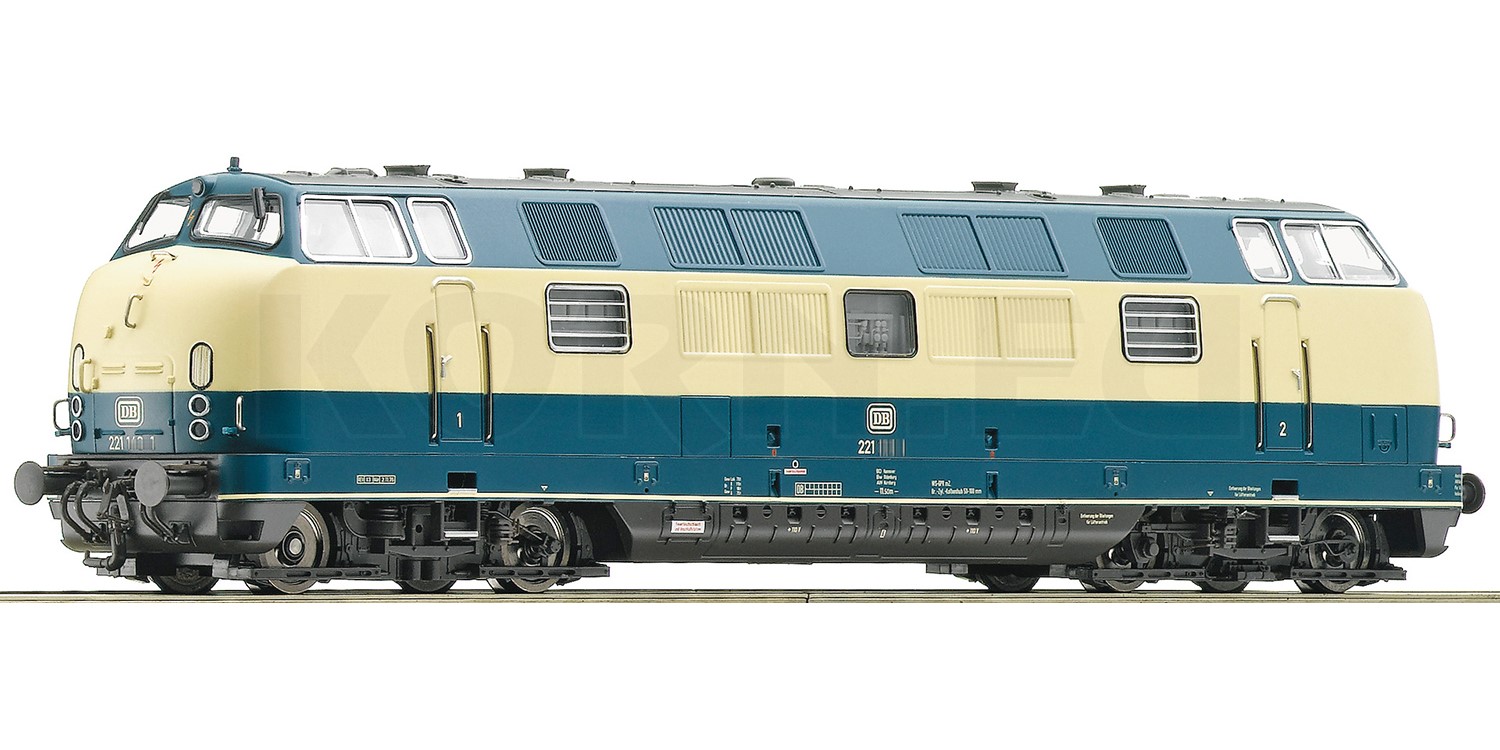 Roco 71088 diesel locomotive BR 221, DB, Ep. IV