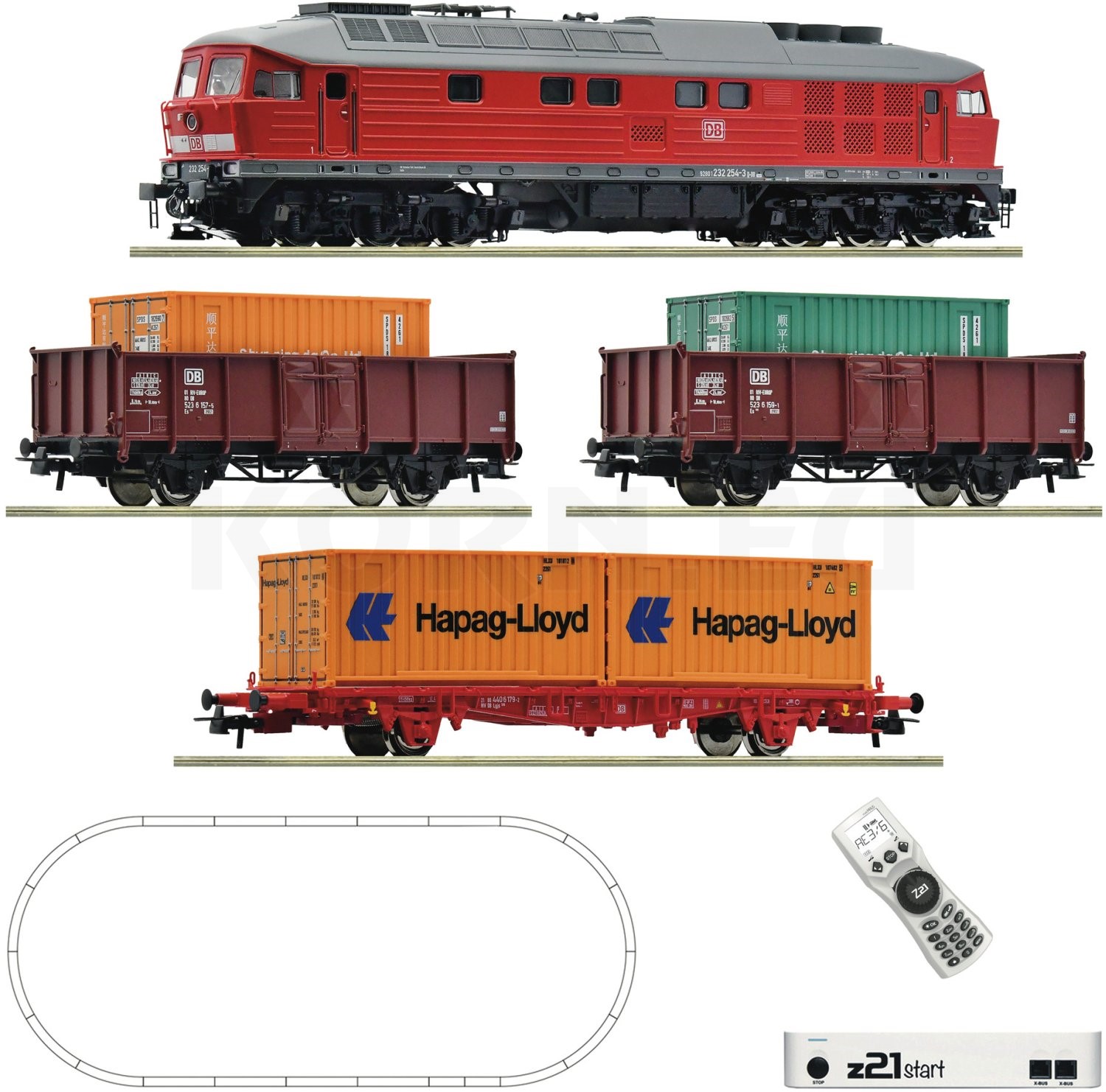 Roco 5110003 z21 start Digitalset: Diesellok. BR 232...